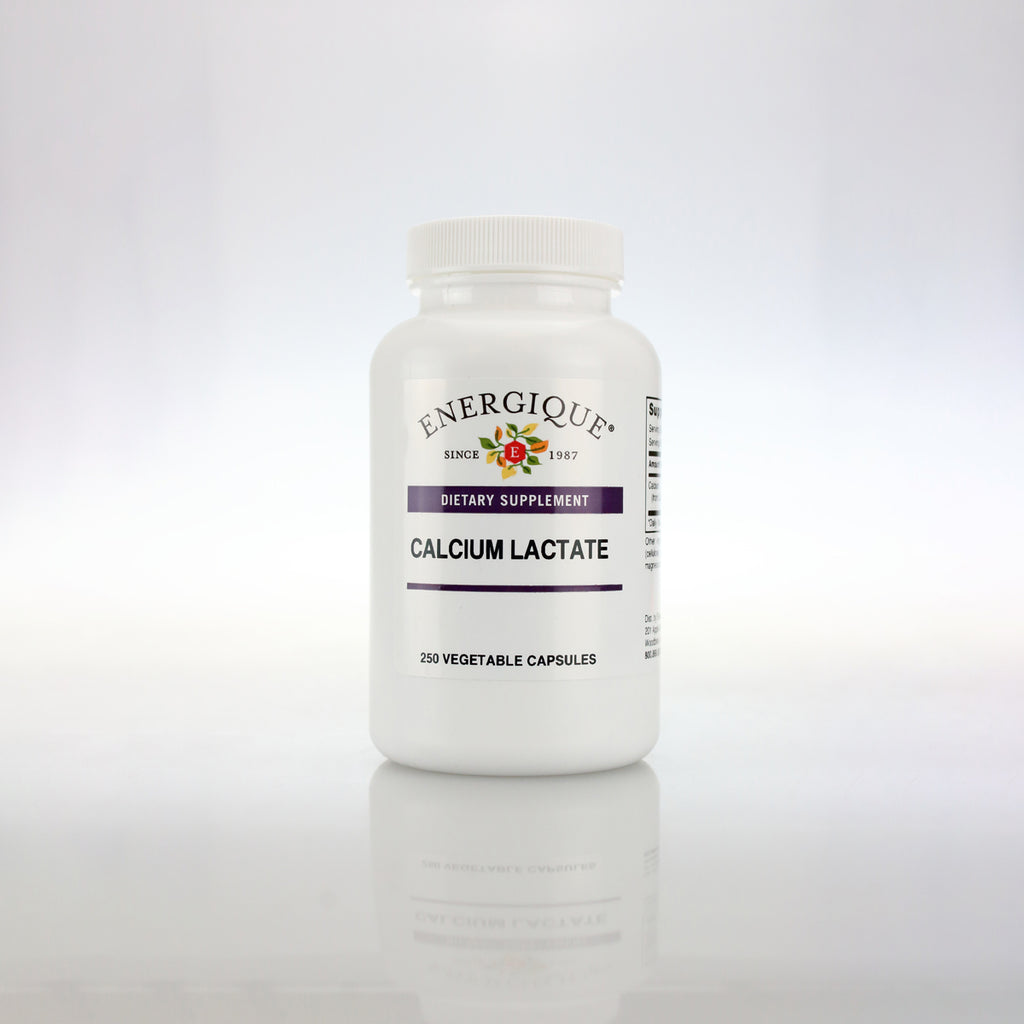 Calcium Lactate 250 caps from Energique® Nerves, cells, muscles, bones