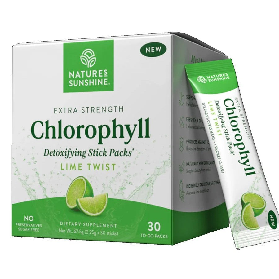 Chlorophyll Stick Packs Digestive, intestinal, and immune health